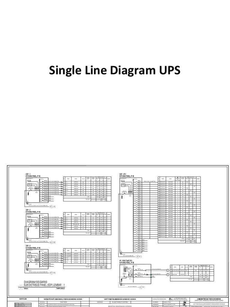 Single Line Diagram UPS | PDF | Equipment | Electrical Engineering