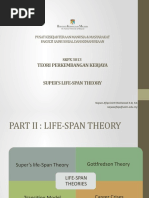 Donald Super's Life Span & Space Theory | PDF