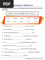 Grade 5 English Dictation Words List | PDF | Law | Young Adult