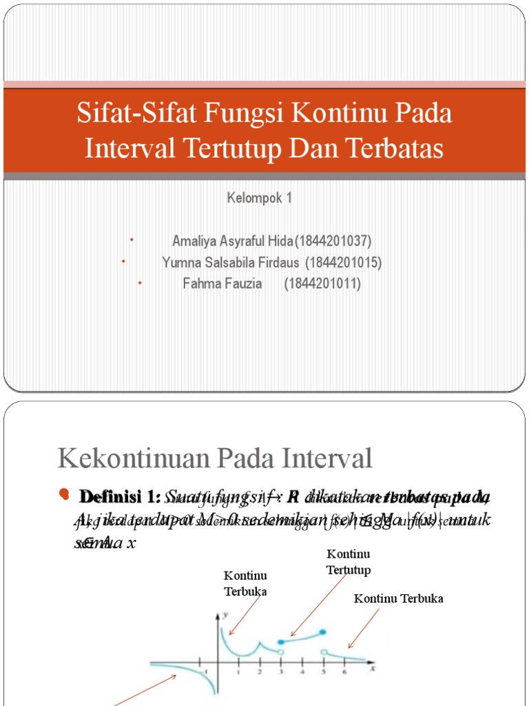 revisi-Sifat-Sifat Fungsi Kontinu Pada Interval Tertutup Dan Terbatas | PDF