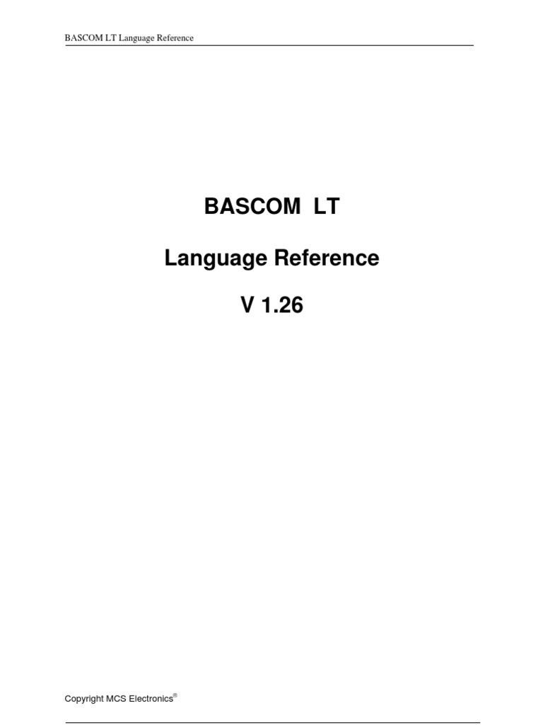 Bascom Language Pdf String Computer Science Division Mathematics