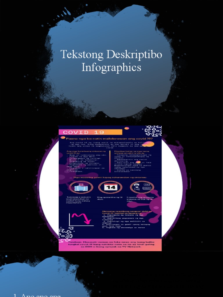 Tekstong Deskriptibo Infographics | PDF