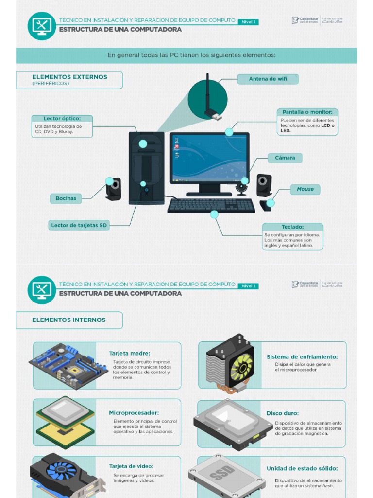 Infografía Estructura de Una Computadora | PDF