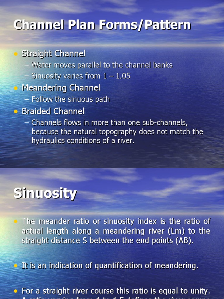 Earthen Channel Design - 1 | PDF | River | Geomorphology