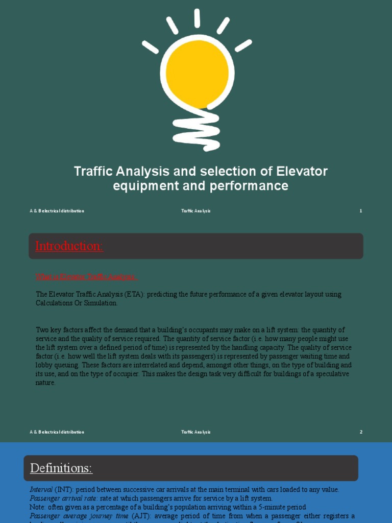 Elevator Traffic Analysis - Rev01 | PDF | Elevator | Transport
