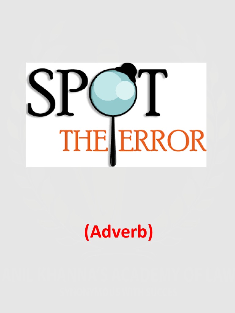 Spot Error | PDF | Grammatical Number | Plural