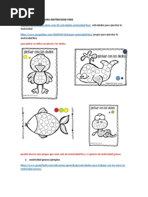 Hojas De Trabajo De Motricidad Fina Para Segundo Grado