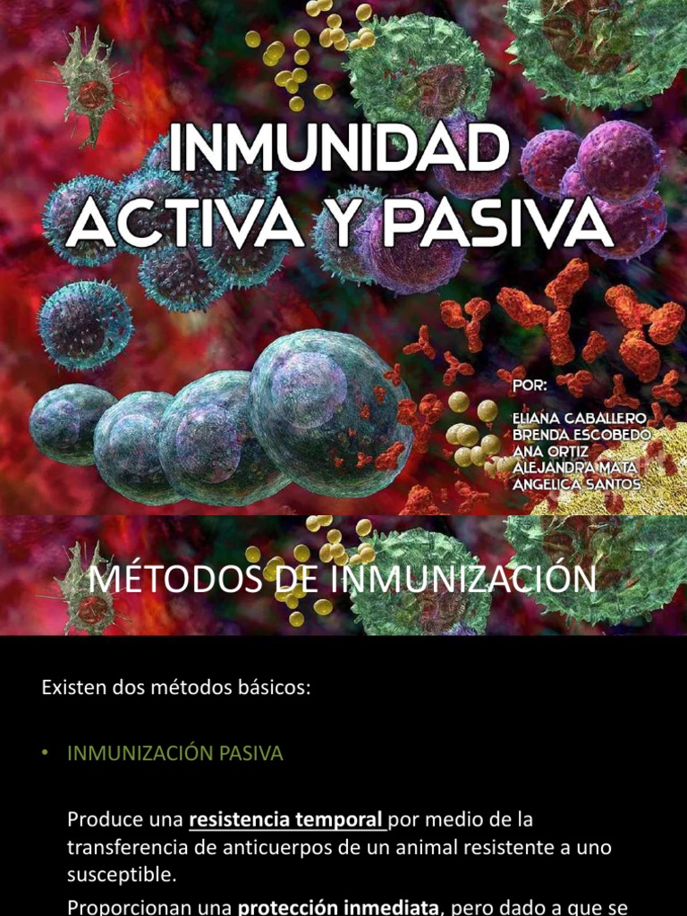 Inmunidad Pasiva y Activa | Descargar gratis PDF | Sistema inmune | Anticuerpo