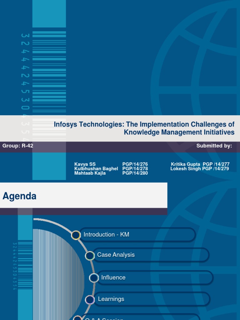 Infosys Technologies The Implementation Challenges Of Knowledge