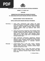 Perkap No 5 2022 TTG Perwabkeu Dilingkungan Polri | PDF