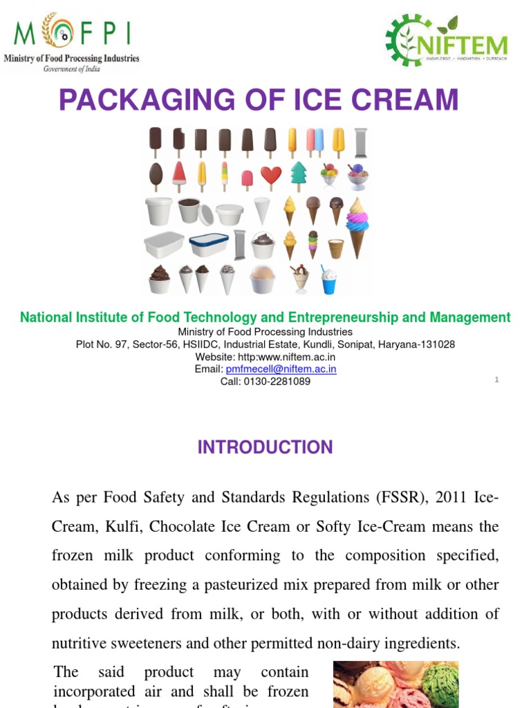 Icecream Packaging | PDF | Packaging And Labeling | Ice Cream
