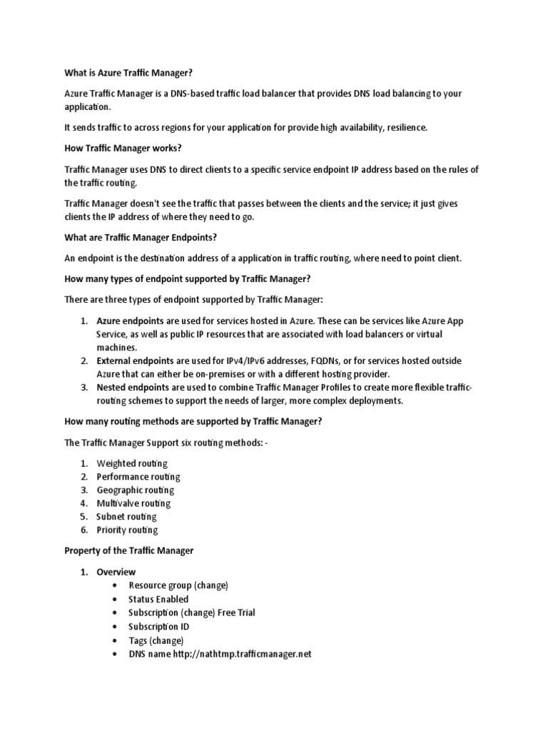 An Introduction to Azure Traffic Manager: How it Works, Endpoint Types ...