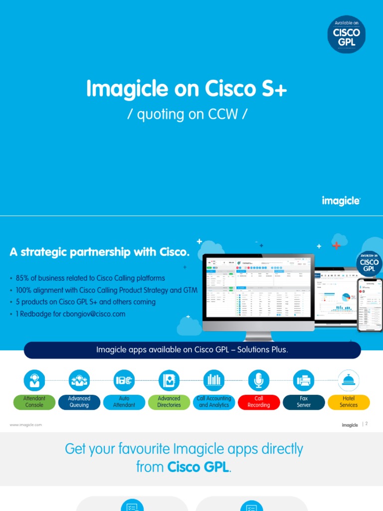 Imagicle On Cisco CCW | PDF | System Software | Information Technology