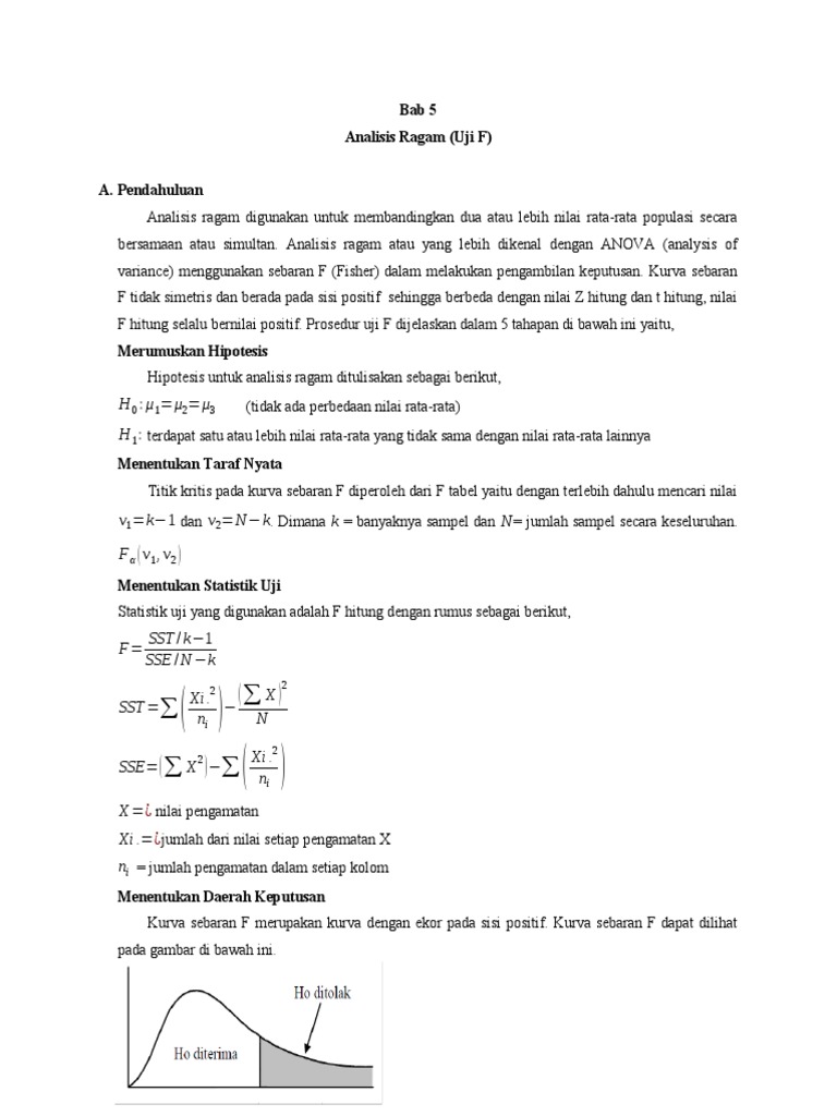 Analisis Ragam | PDF
