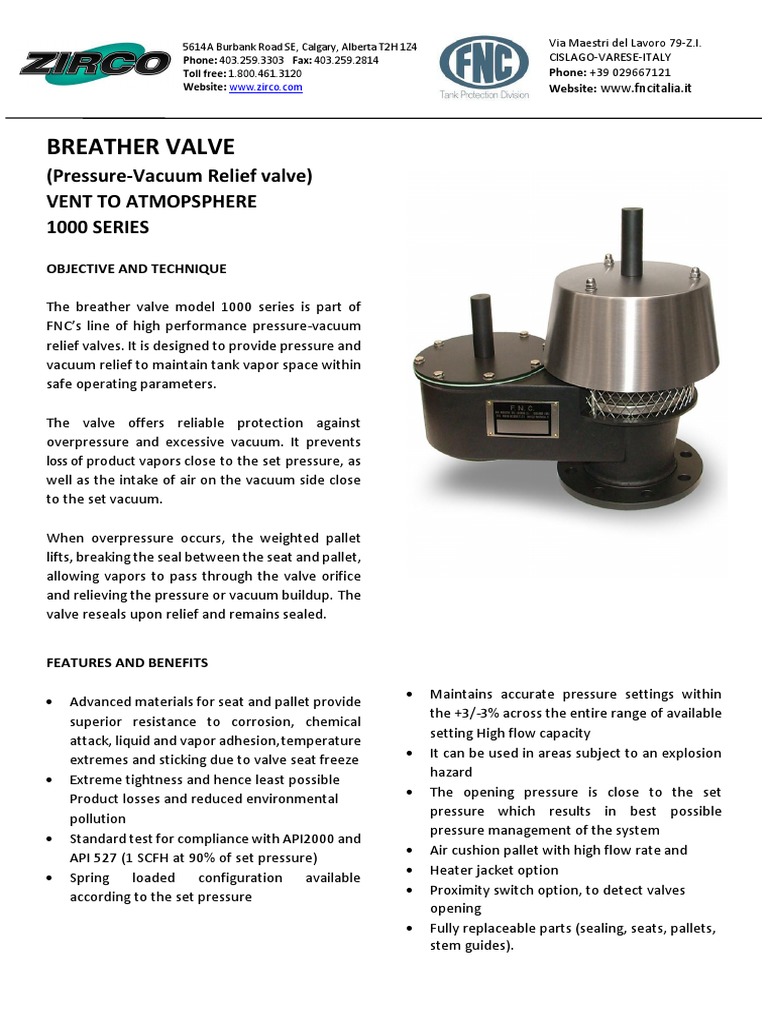 Brochure FNC PVRV Vent To ATM r2 1 | PDF