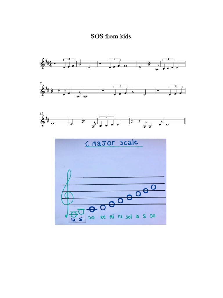 SOS From Kids Score | PDF