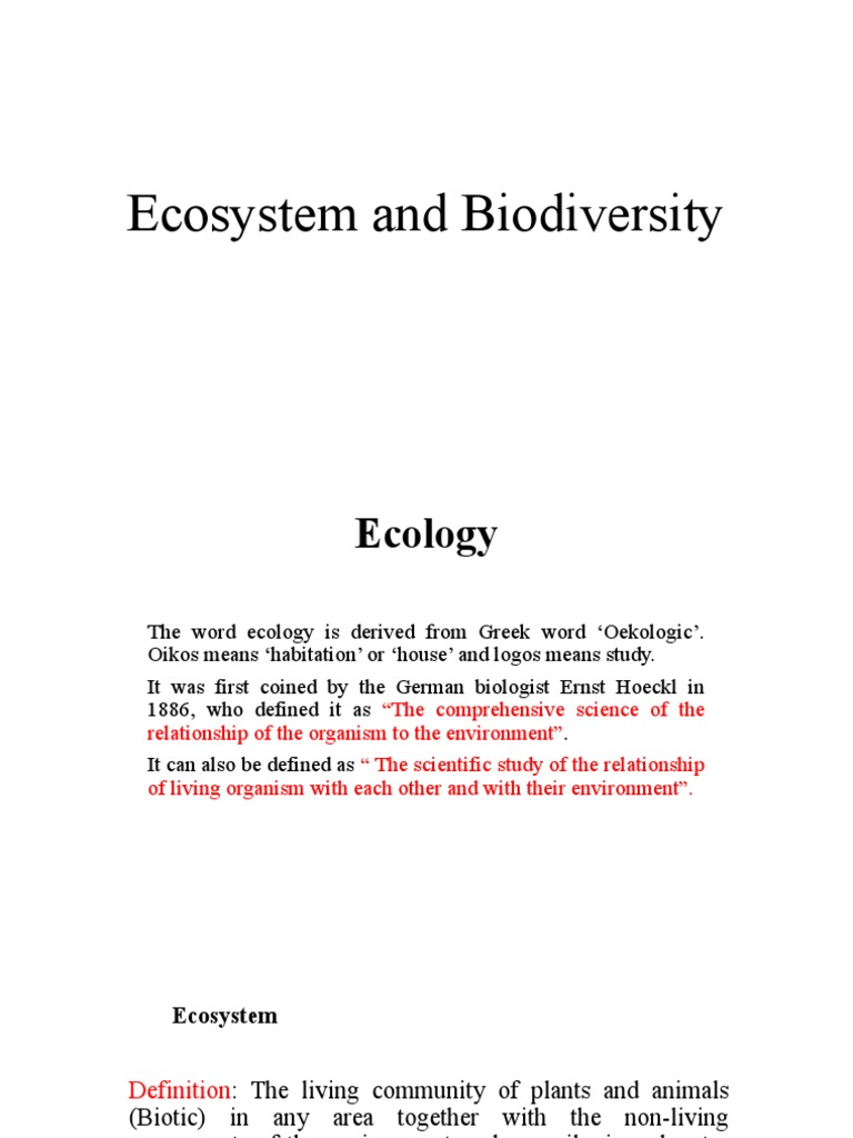 Chapter 3 Ecosystem And Biodiversity Pdf Food Web Ecosystem