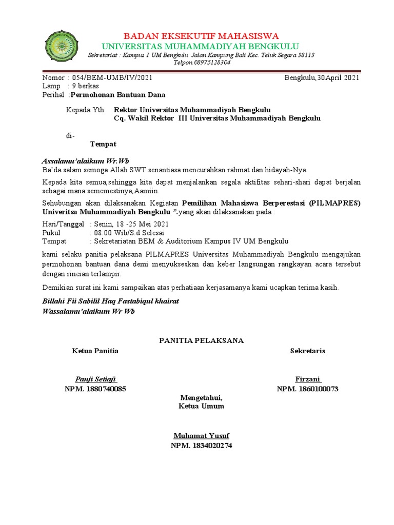 Proposal PILMAPRES | PDF