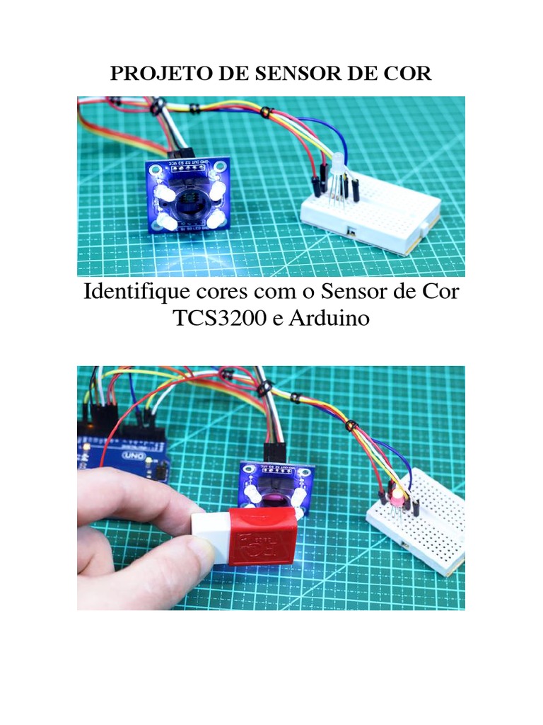 PROJETO DE SENSOR DE COR Identifique Cores Com o Sensor de Cor TCS3200 e Arduino | PDF