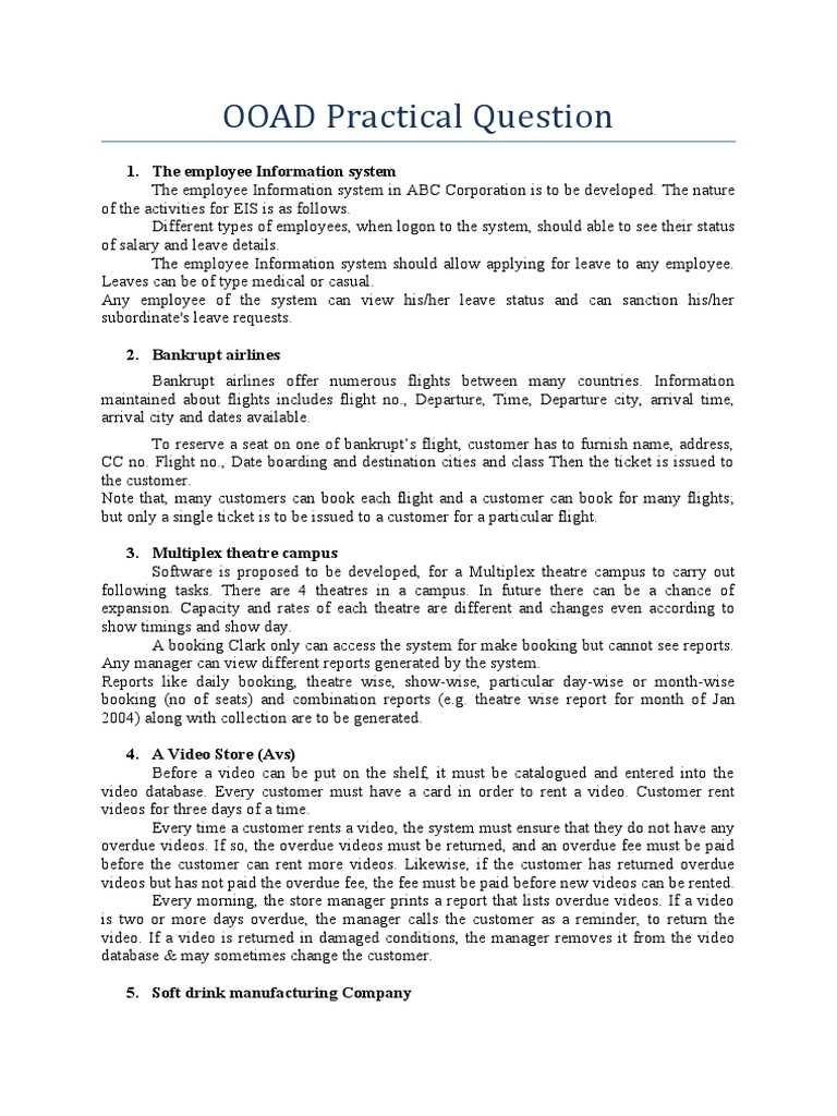 OOAD Practical Question | PDF | Online Banking | Banks & Banking