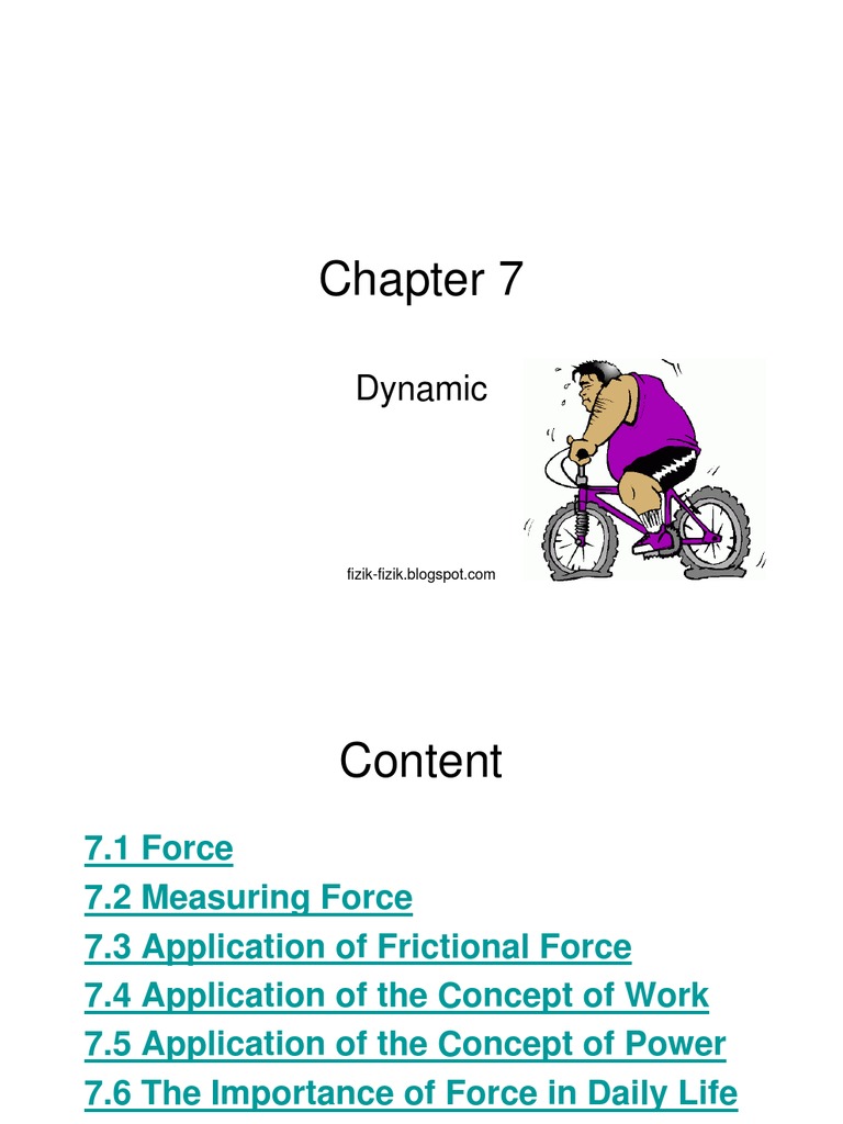 Form 2 Science Chapter 7 | PDF | Friction | Force