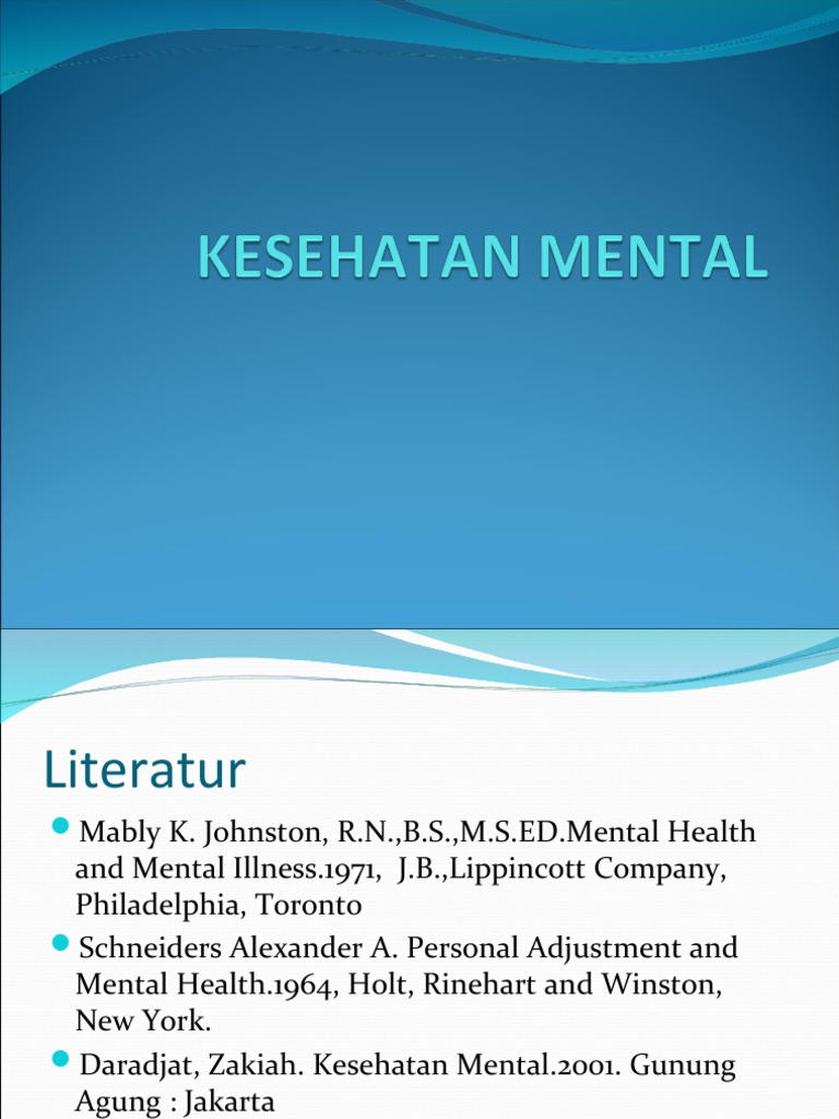 Kesehatan Mental | PDF