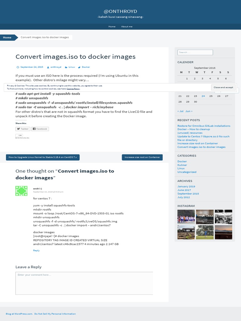 Convert Images - Iso To Docker Images | PDF