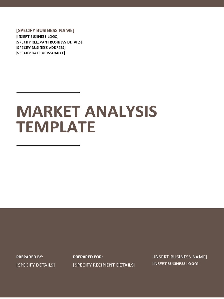 Market Analysis Template | PDF | Market Analysis | Marketing Strategy