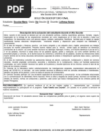 Modelo Boletin Literal D de 2do Grado | PDF | Sílaba