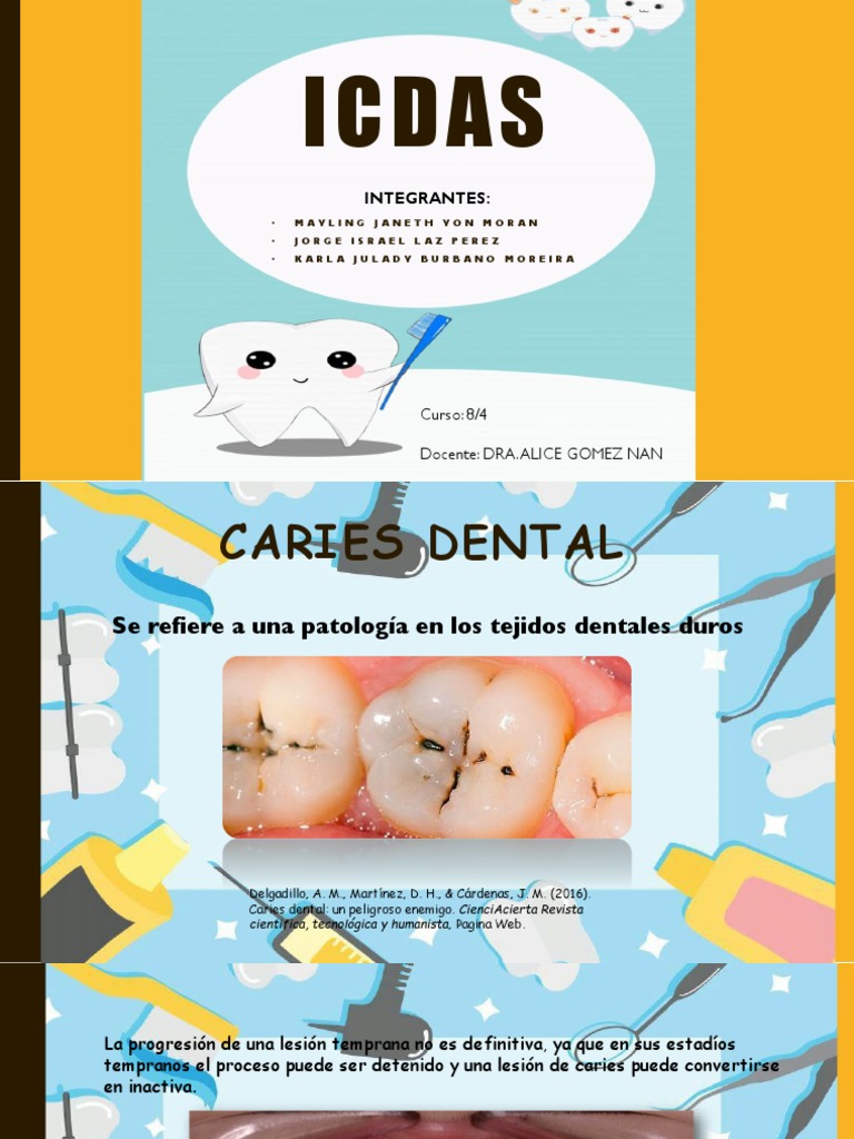 Clase 6 - Icdas | PDF | Esmalte de dientes | Ramas de Odontología