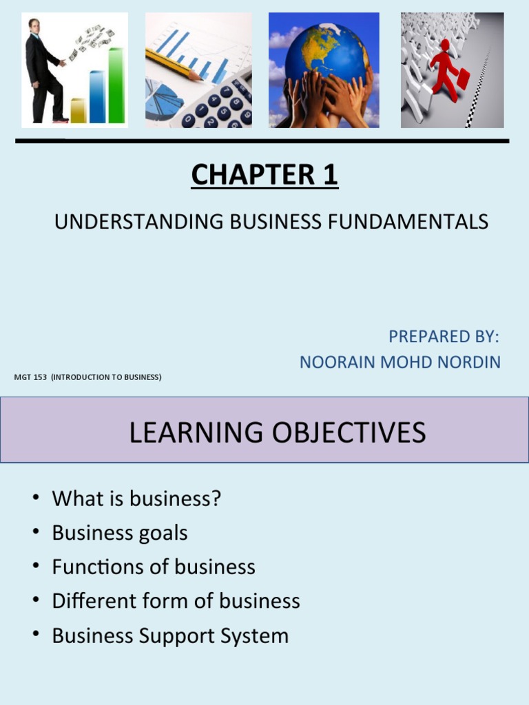 Chapter 1 - Understanding Business Fundamentals | PDF | Partnership ...