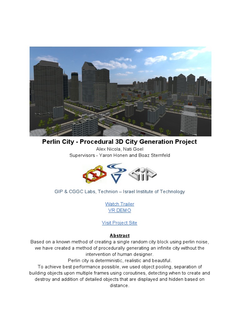 Procedural+City+Generation+ +Perlin+City | PDF | Virtual Reality ...