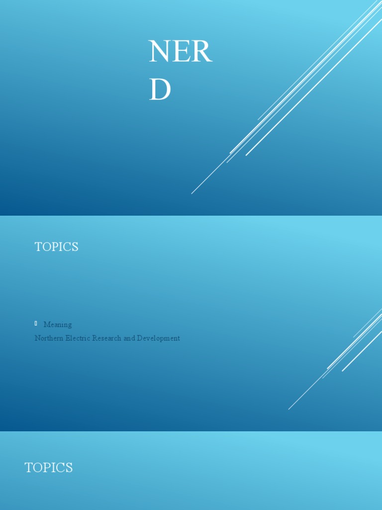 NERD | PDF