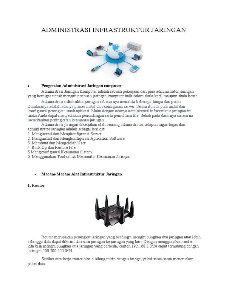 Administrasi Infrastruktur Jaringan | PDF