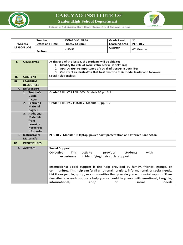 Perdev - Module 10 4a's | PDF | Learning | Teachers
