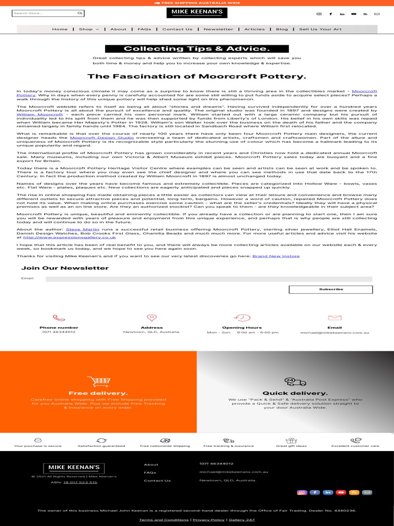 The Fascination of Moorcroft Pottery Collectibles | PDF