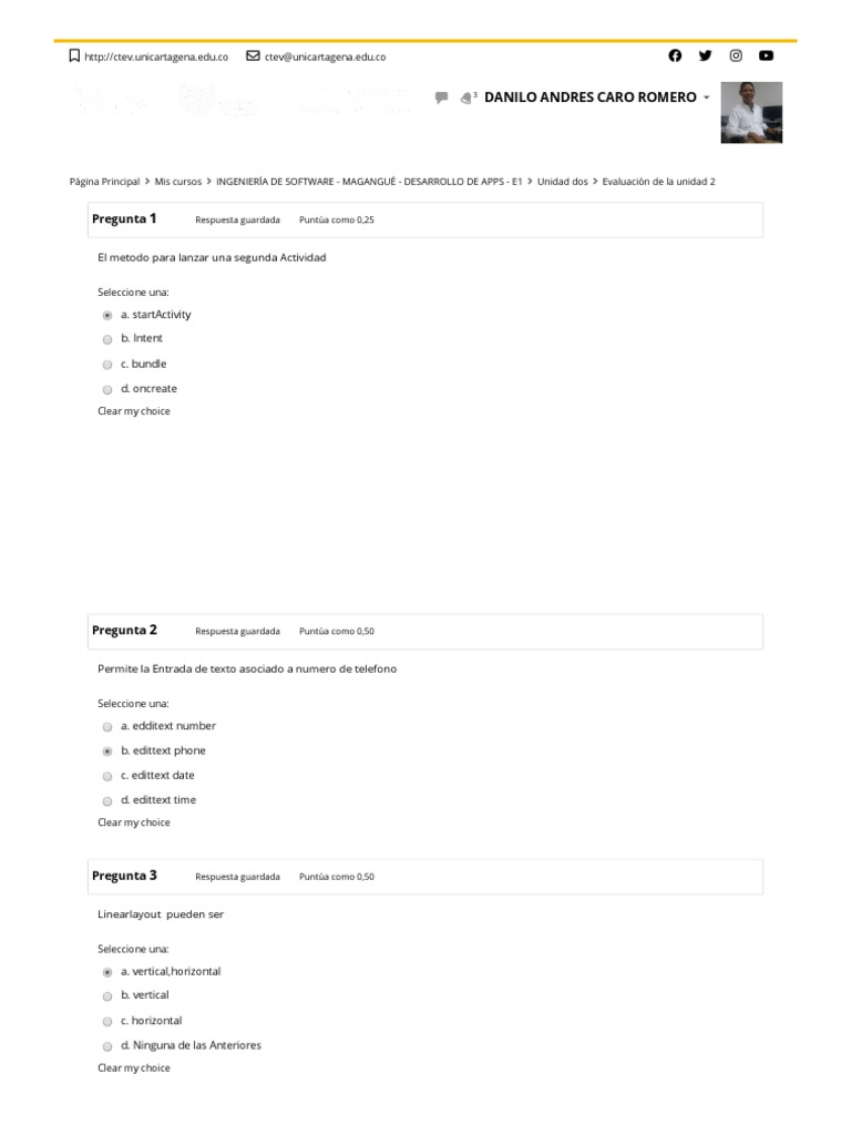 Evaluacion de La Unidad 2 PDF | PDF