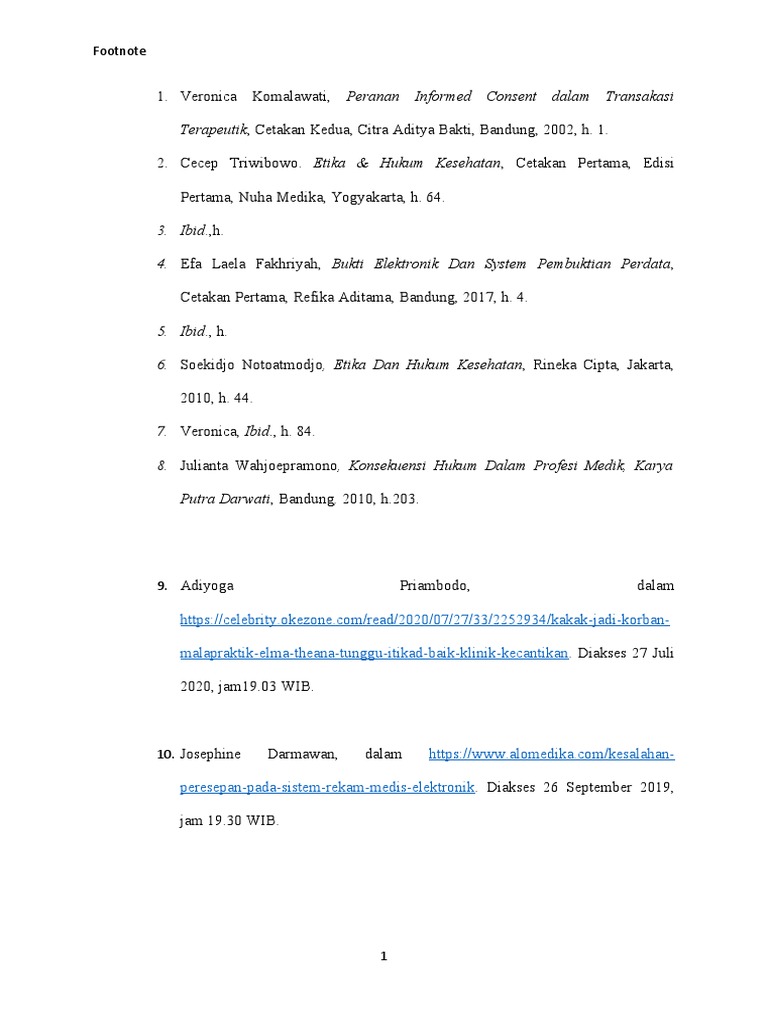 Footnote | PDF | Ilmu Sosial