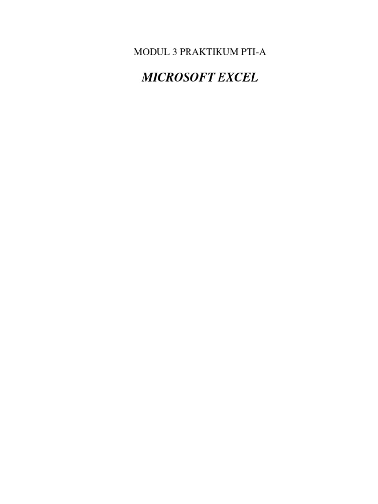 Modul 3 - Excel | PDF