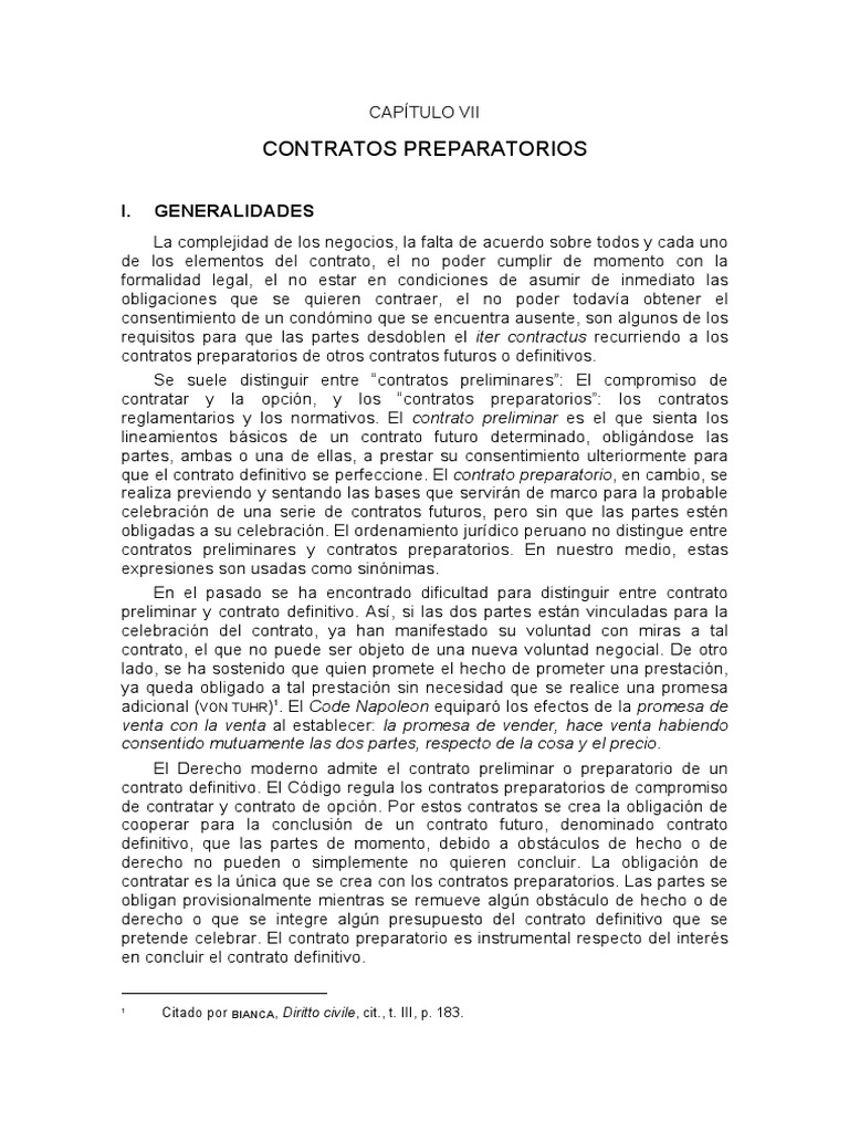 Contrato Preparatorio | PDF | Derecho y economía | Documentos legales