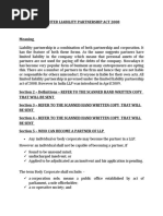 LLP Deed Draft Format | PDF | Limited Liability Partnership | Law