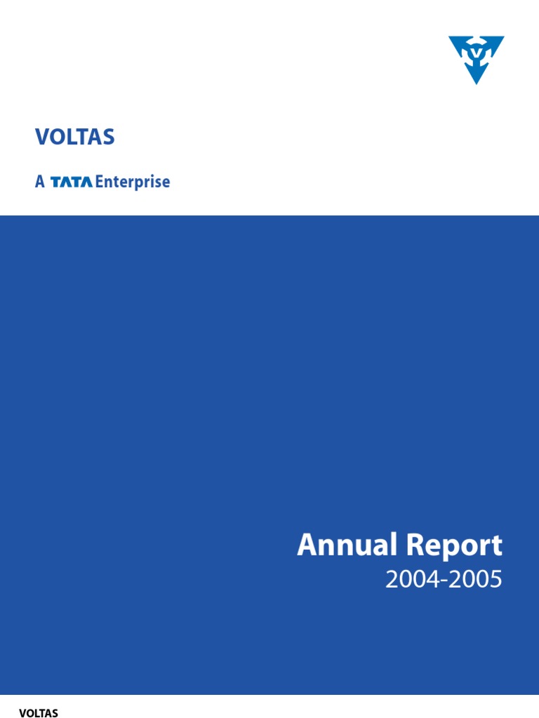 Voltas 2004-2005 | PDF | Income Statement | Stocks
