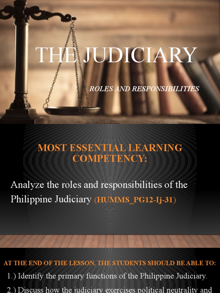 The Judiciary Powerpoint | PDF | Supreme Courts | Judiciaries