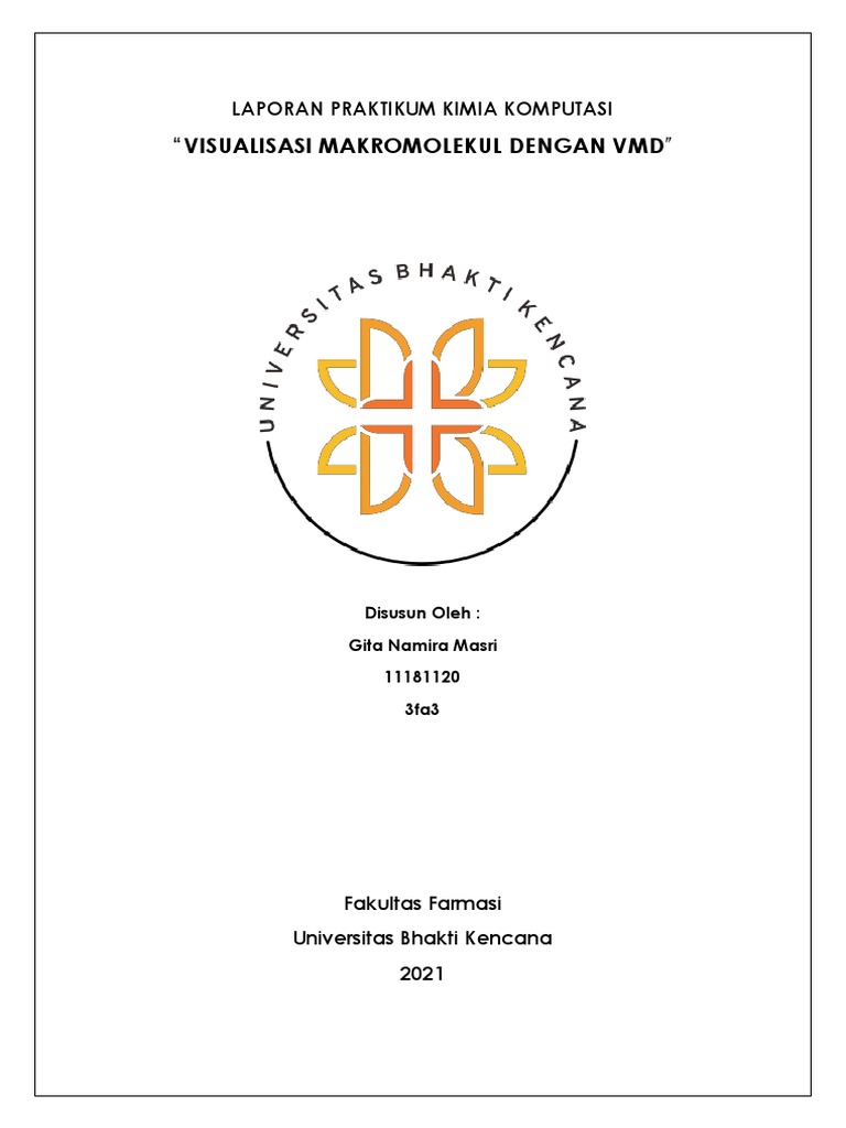 Laporan Praktikum Kimia Komputasi "Visualisasi Makromolekul Dengan VMD" | PDF