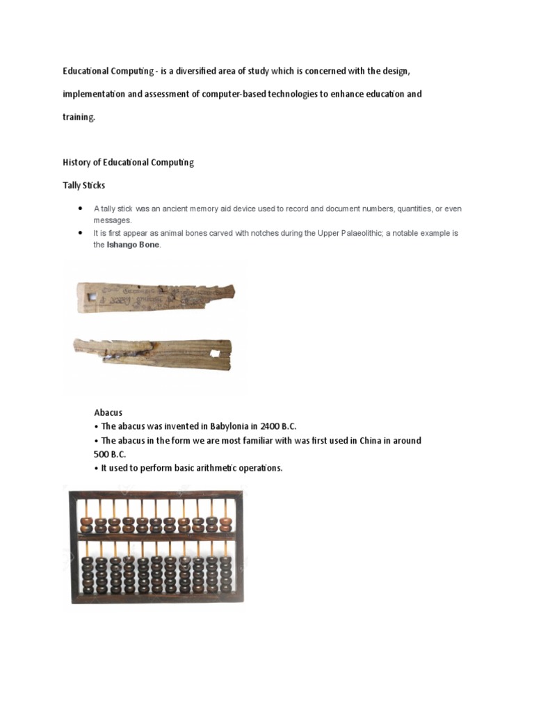 Educational Computing | PDF | Equipment | Information Age