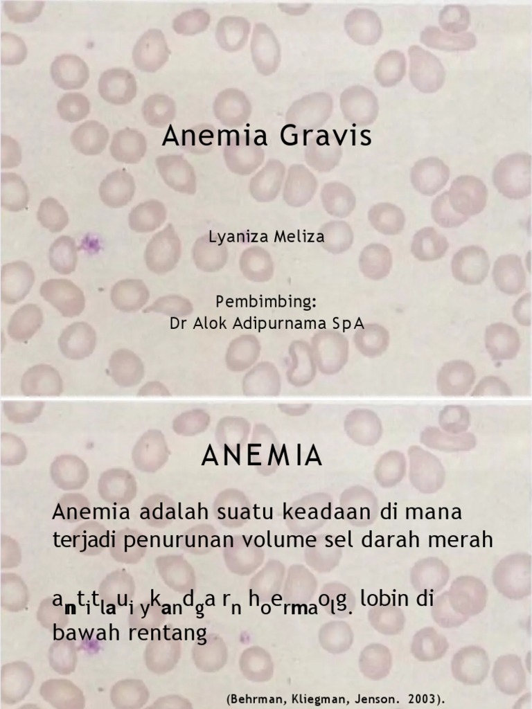 PDF Anemia Gravis DD | PDF | Kesehatan Holistik | Sains & Matematika