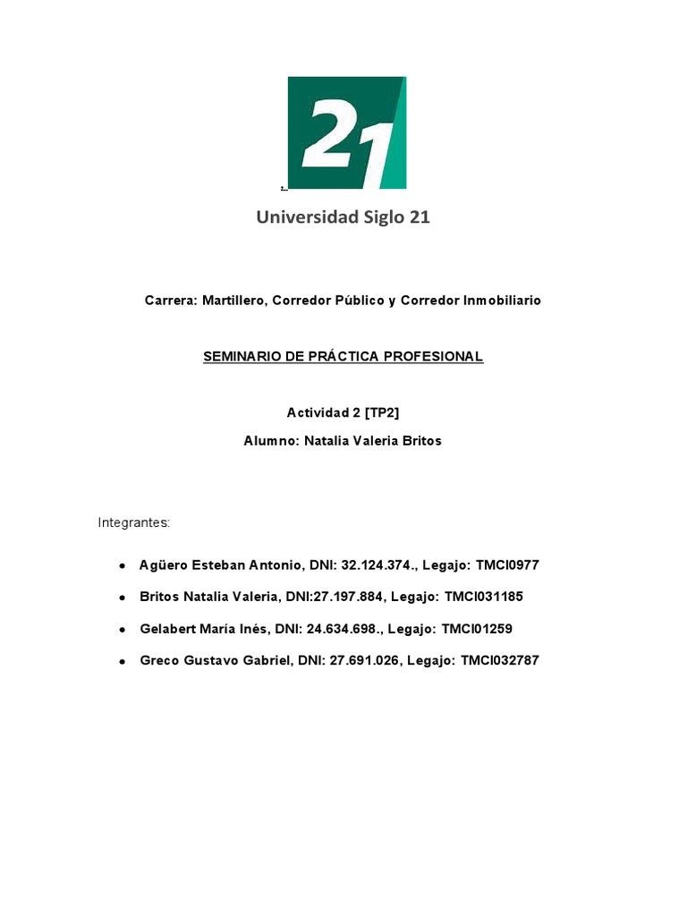 Seminario De Practica Profesional Actividad 2 Pdf Granero