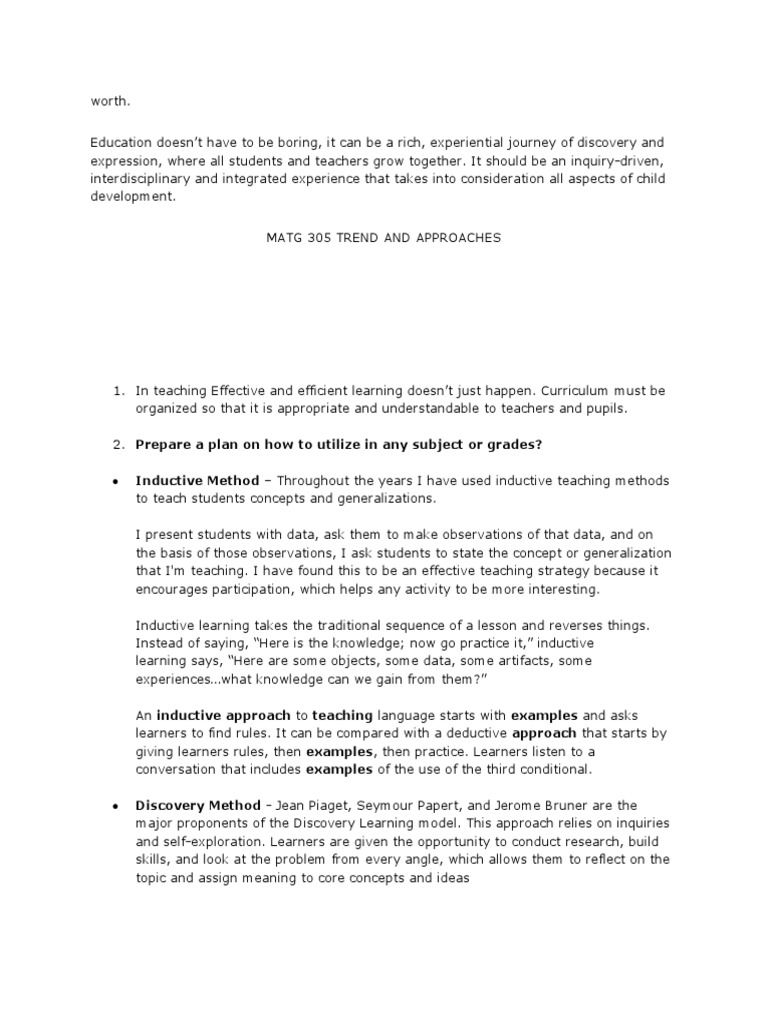 Inductive Method - Throughout The Years I Have Used Inductive Teaching ...