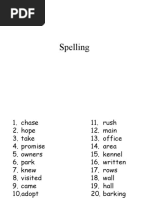 Second Grade Master Spelling Lists | PDF | Linguistics