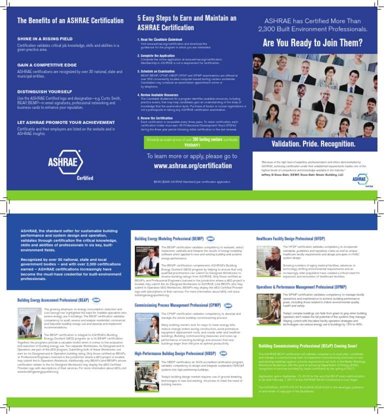 Certification Brochure v2 | PDF | Certification | Green Building